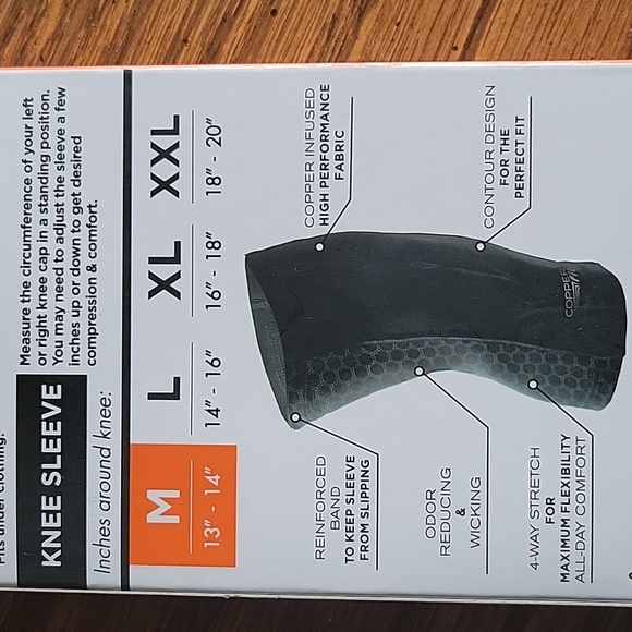 Copper Fit | Other | Copper Fit Knee Sleeve Size Medium | Poshmark